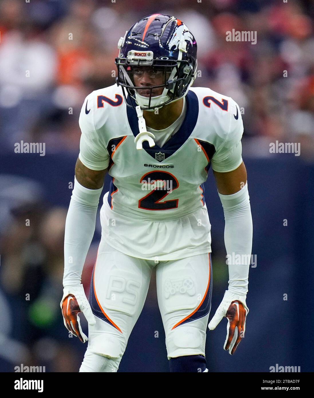Denver Broncos cornerback Pat Surtain II (2) plays against the Houston ...