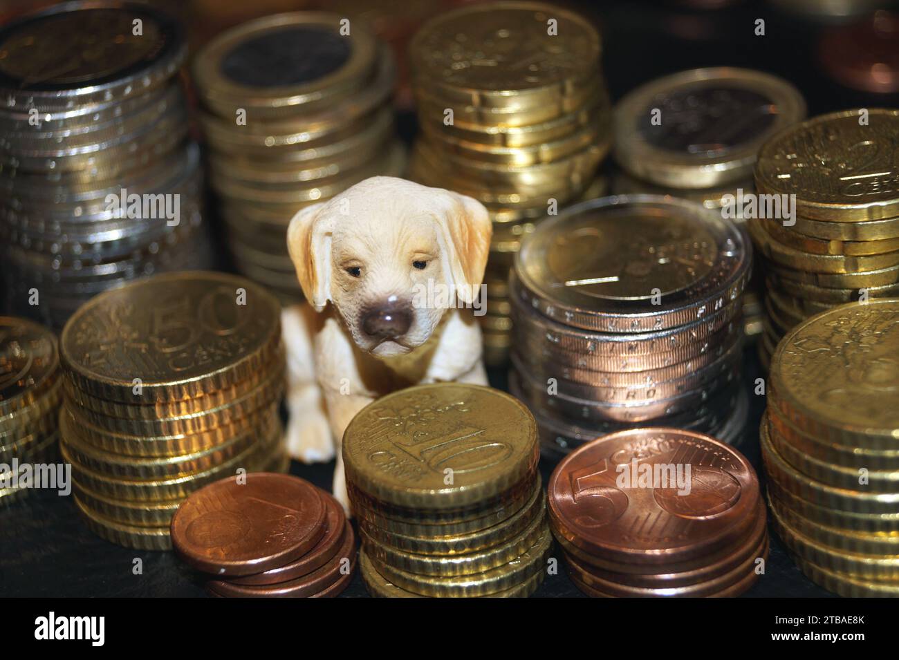 dog figure on coins Stock Photo - Alamy