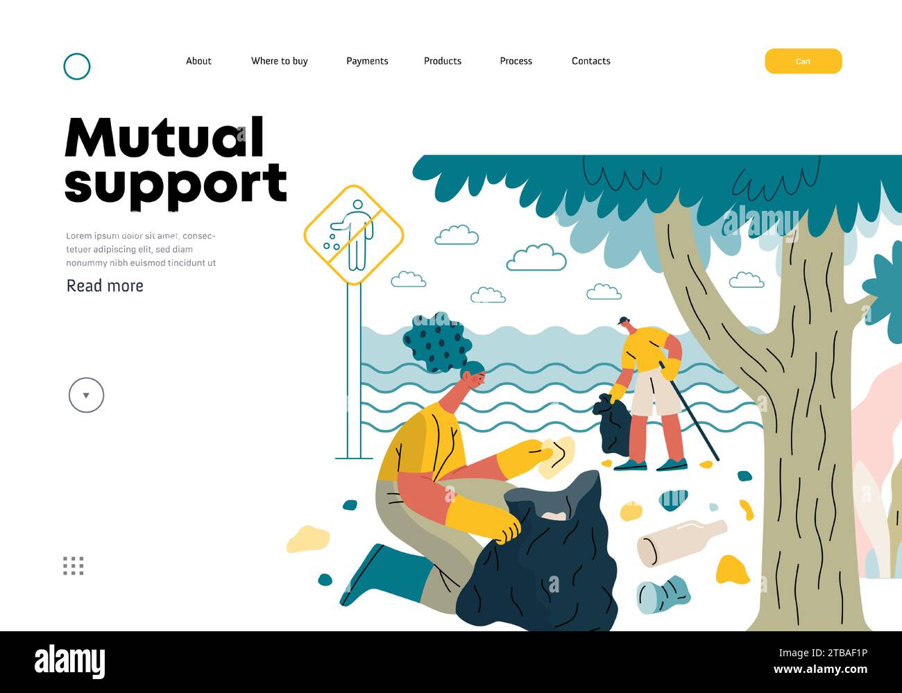 Clean up effort Stock Vector Images - Alamy