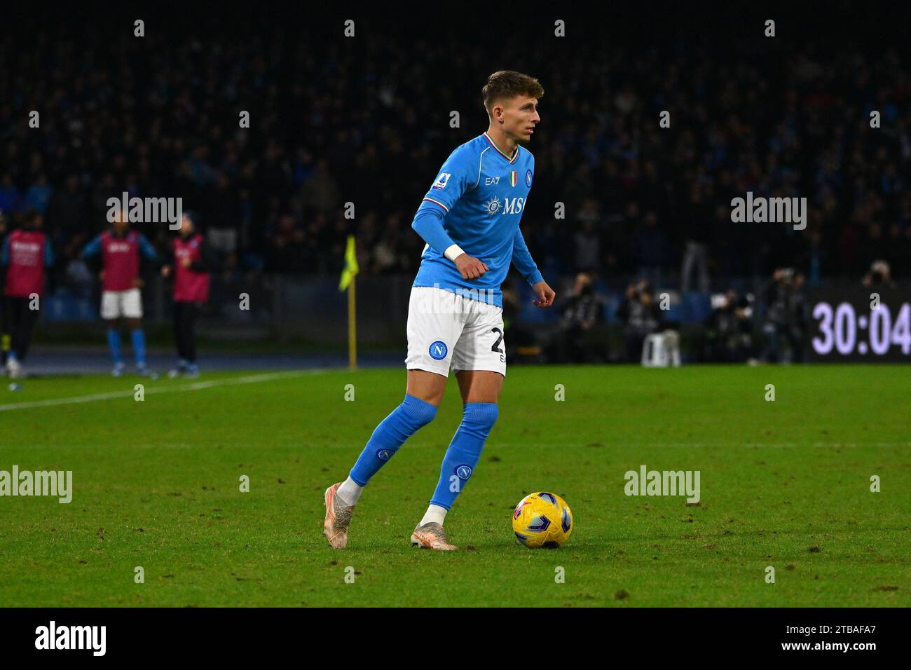 Jesper Lindstrom of SSC Napoli in action during the Serie A TIM match ...