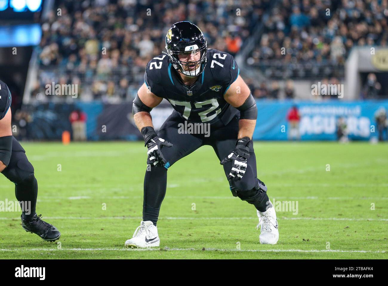 Jacksonville Jaguars offensive lineman Walker Little (72) in action ...