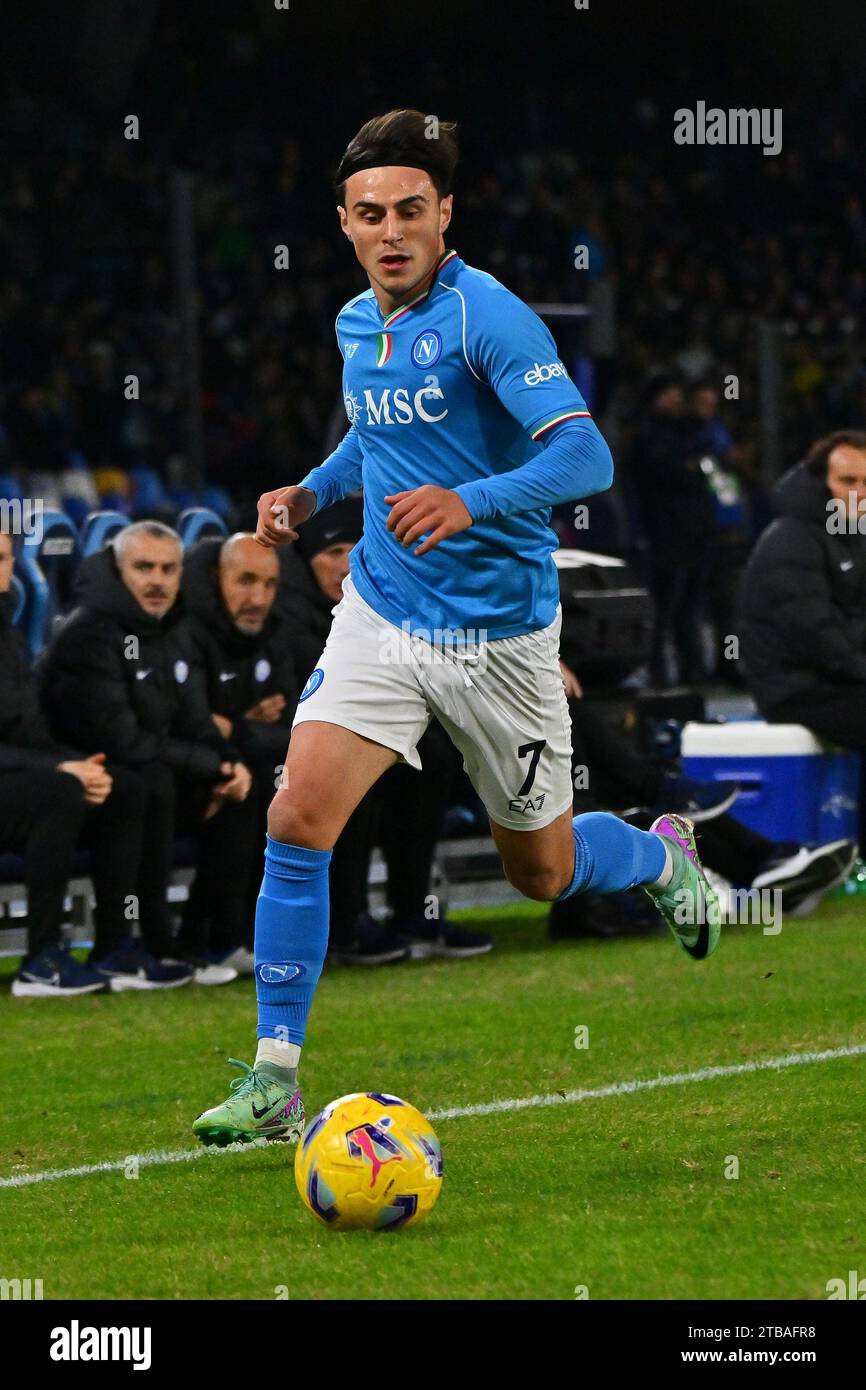 Eljif Elmas of SSC Napoli in action during the Serie A TIM match ...