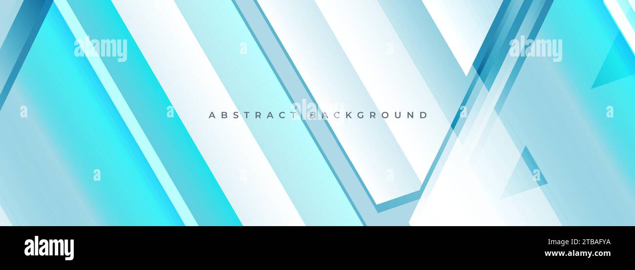 White and turquoise modern abstract background with geometric shapes ...