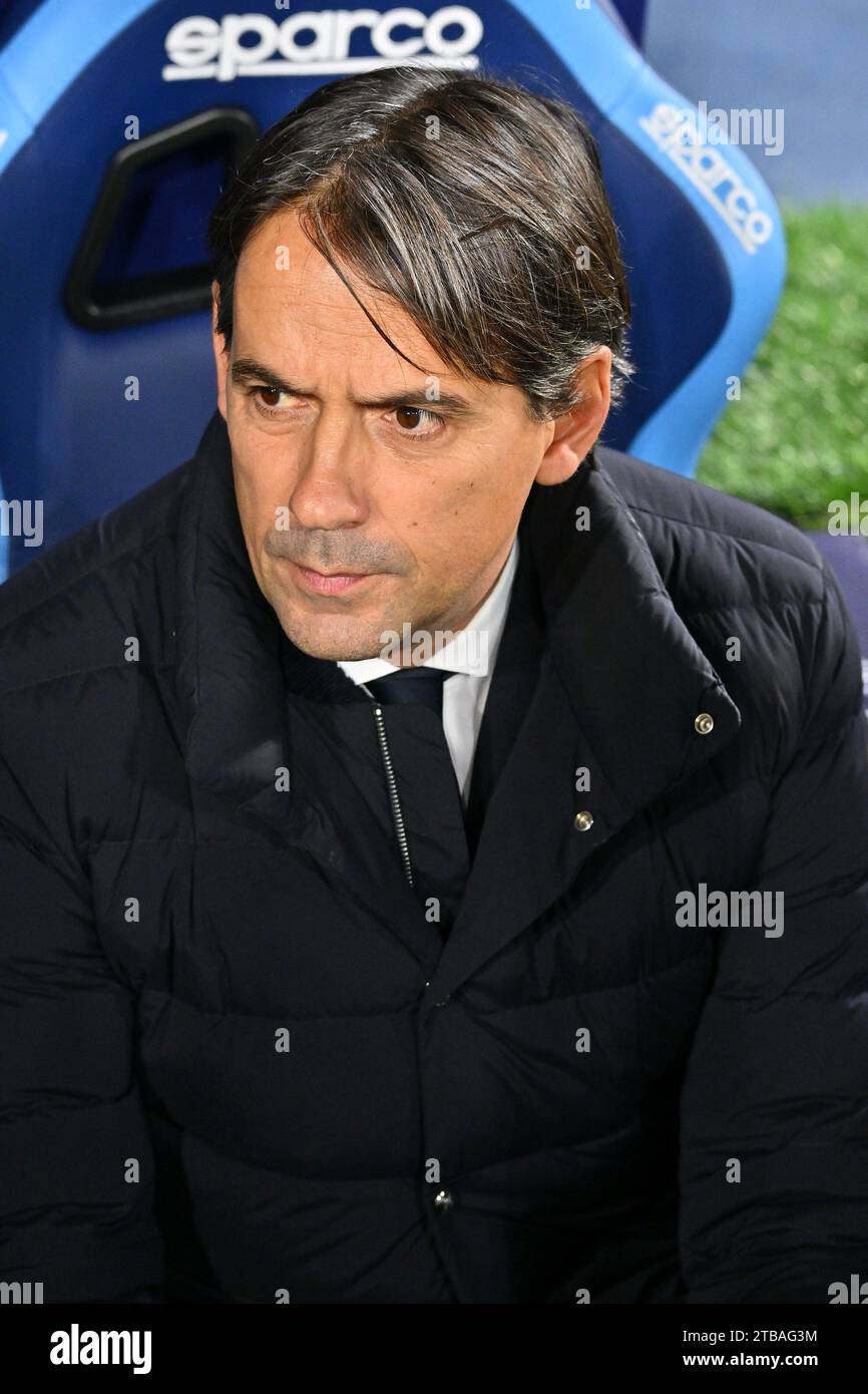 Simone Inzaghi head coach of FC Internazionale looks on during the ...