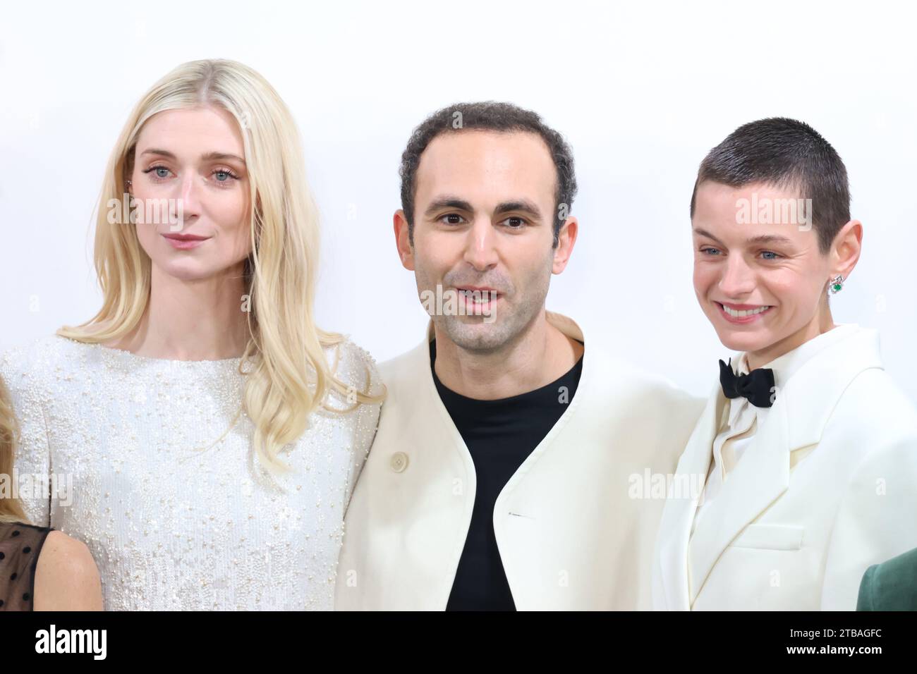 Elizabeth Debicki, Khalid Abdalla and Emma Corrin, THE CROWN Finale ...
