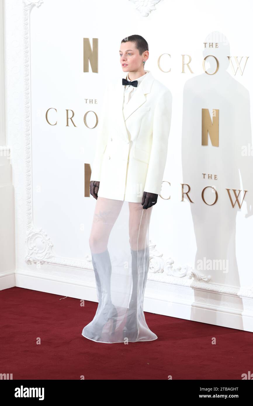 Emma Corrin, THE CROWN Finale Celebration, Final Season 6, Southbank ...