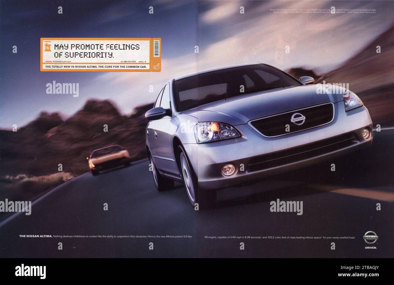 Vintage "Time" magazine 4 February 2002 issue Advert, USA Stock Photo ...