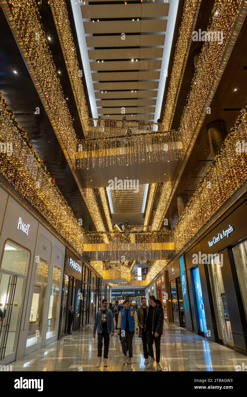 Shine Bright light display during the holiday season in The Shops at ...