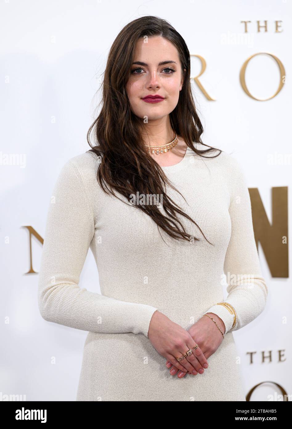 London, UK. December 5th, 2023. Meg Bellamy arriving at the finale ...