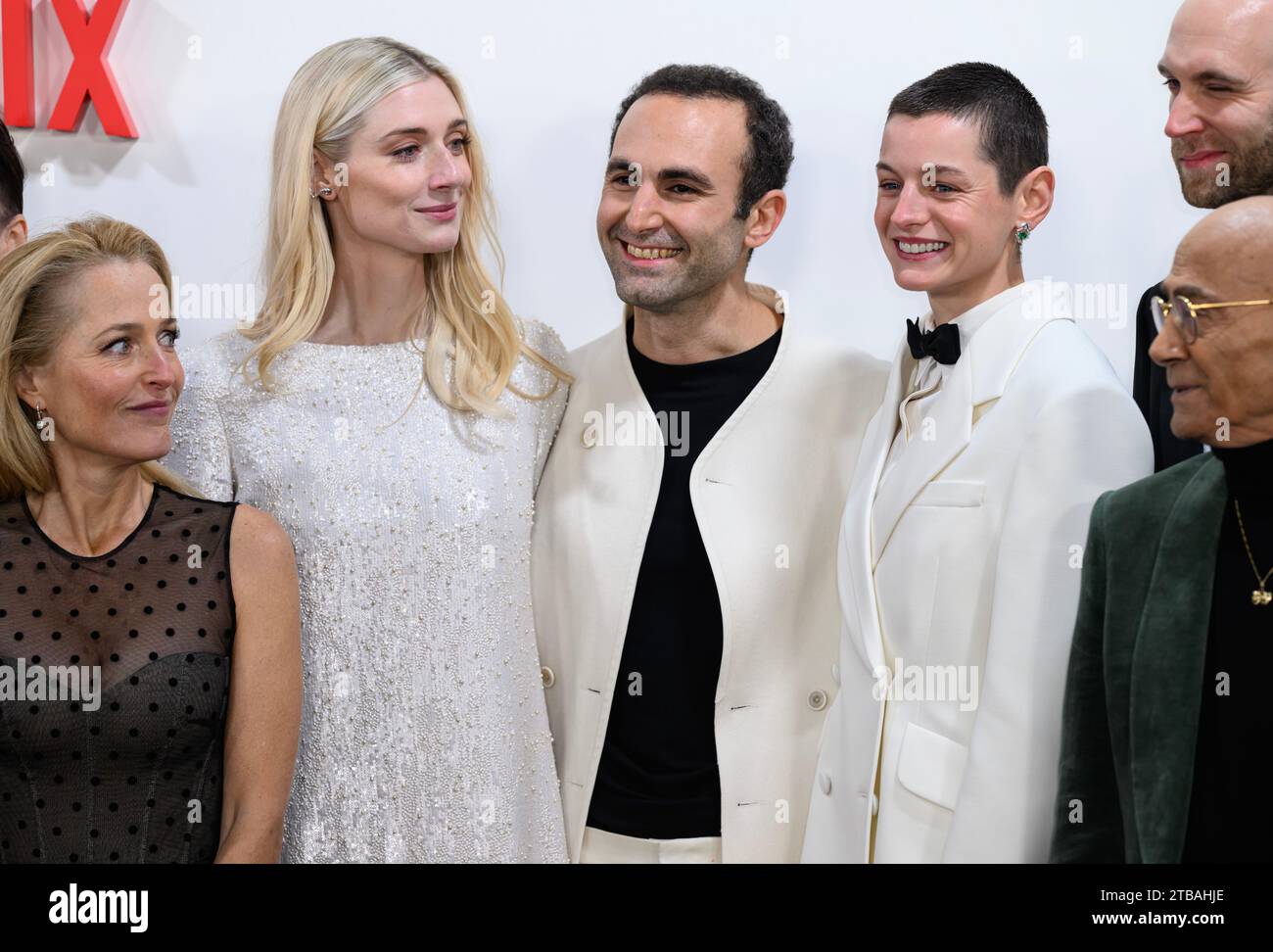 London, UK. December 5th, 2023. Elizabeth Debicki, Khalid Abdalla and ...