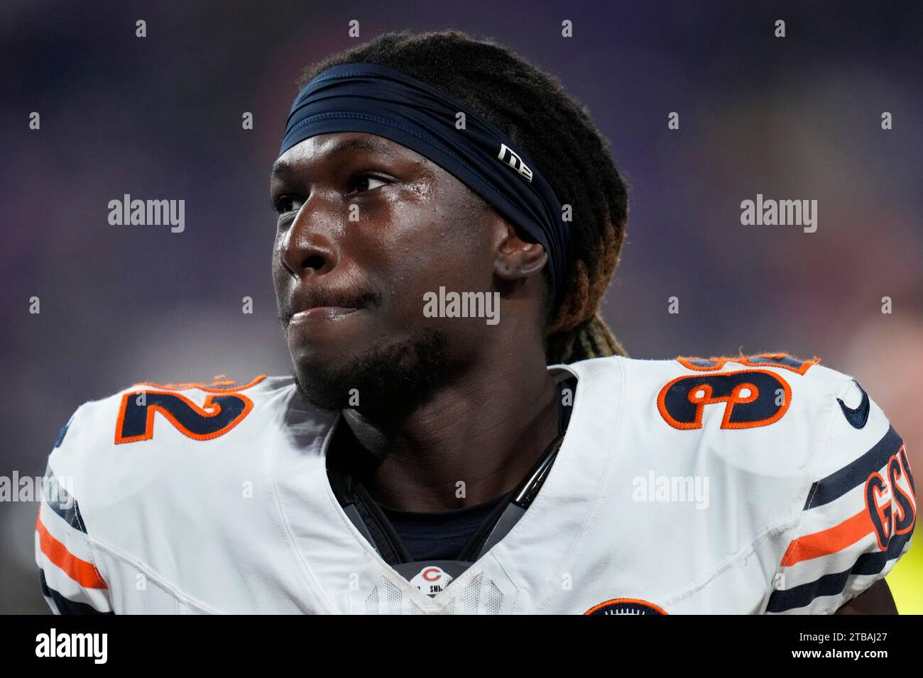 Chicago Bears cornerback Terell Smith (32) walks off the field after the 12-10 win against the ...
