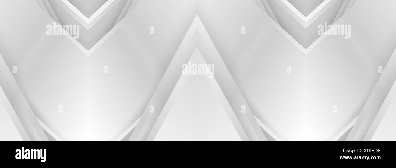 Wide luxury abstract background with silver gradient lines triangle ...
