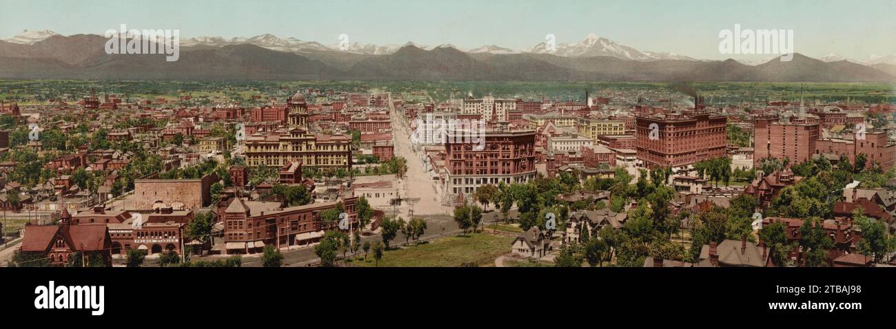 Denver, Colorado 1898 Stock Photo - Alamy