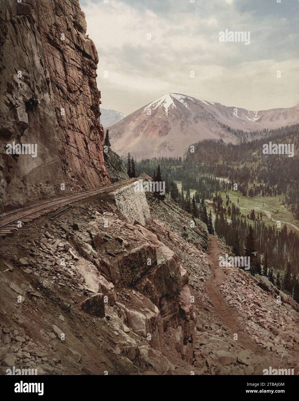 The palisades, Alpine Pass, Colorado 1899 Stock Photo - Alamy