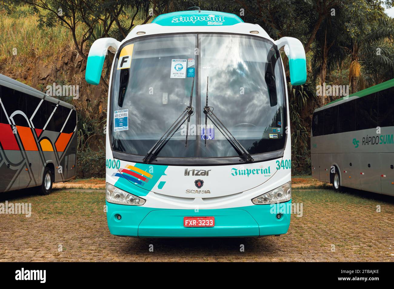 Bus vehicle Irizar i6 370 Scania K360IB 2015 on display at Nineteenth ...
