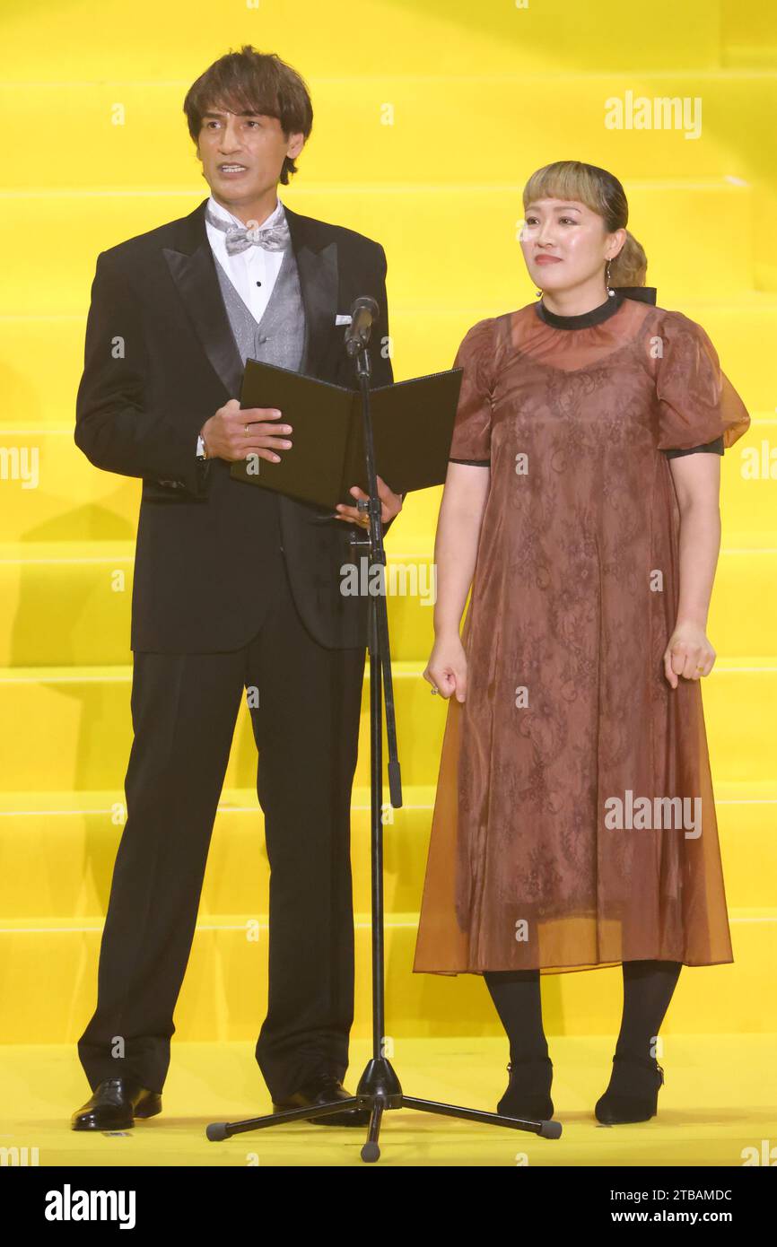 Yokohama Arena, Kanagawa, Japan. 5th Dec, 2023. (L to R) Kenji Honnami, Karina Maruyama ...