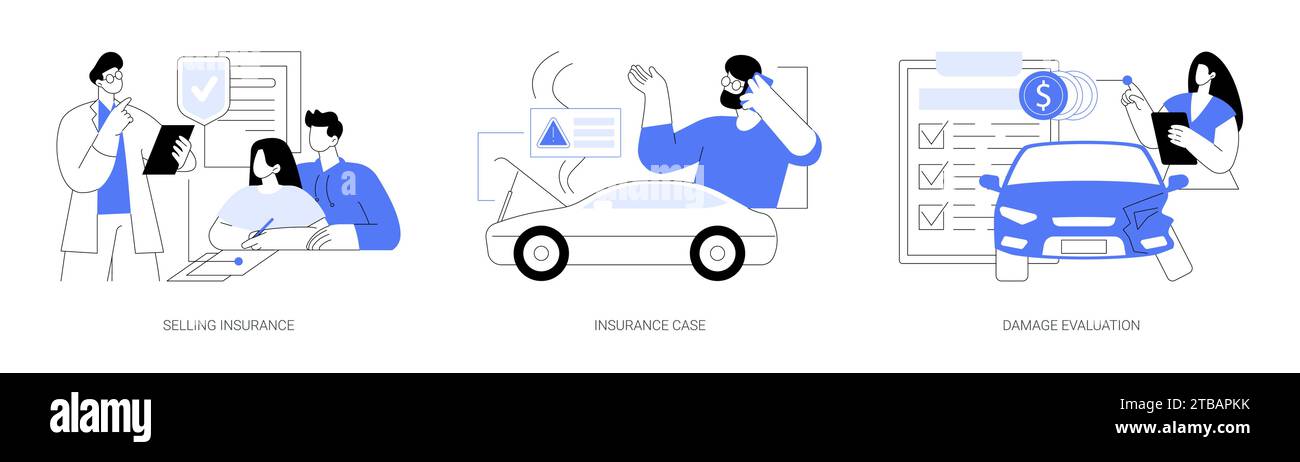 Insurance company isolated cartoon vector illustrations se Stock Vector ...