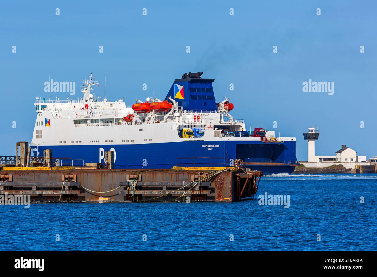 European Highlander Ferry, Port of Larne, County Antrim, Northern ...