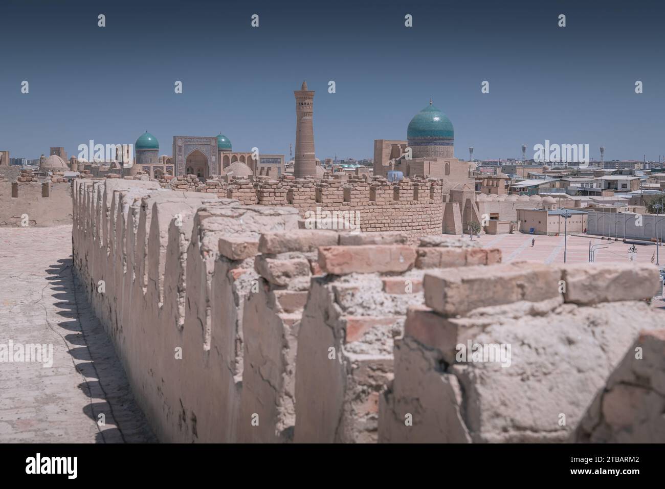 The Ark of Bukhara inside walls. The Ark Citadel is an ancient massive ...