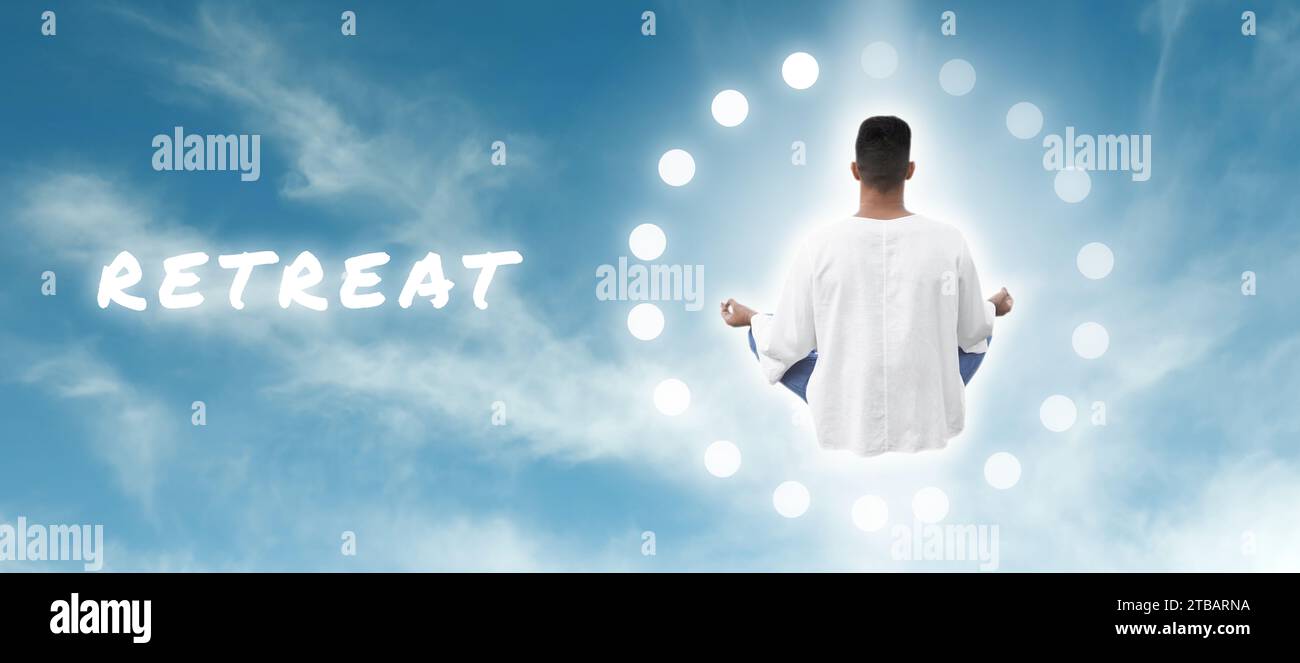 Retreat banner hi-res stock photography and images - Alamy