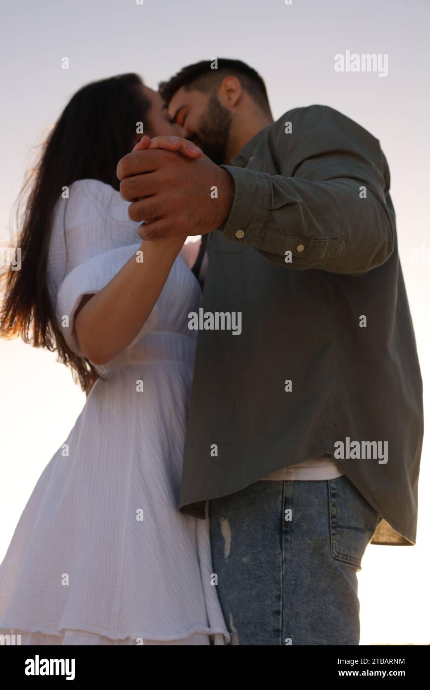 Dance couple low angle view hi-res stock photography and images - Alamy