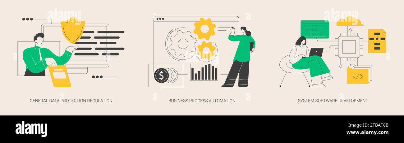 Digital transformation abstract concept vector illustrations Stock ...