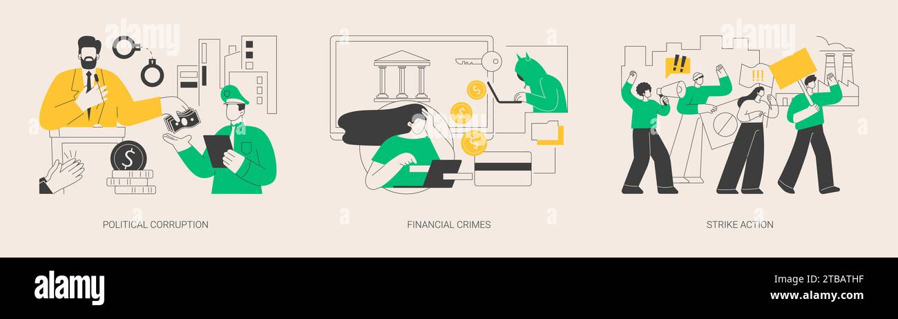 Scandal news abstract concept vector illustrations Stock Vector Image ...