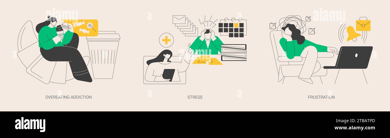 Mental problem abstract concept vector illustrations Stock Vector Image ...