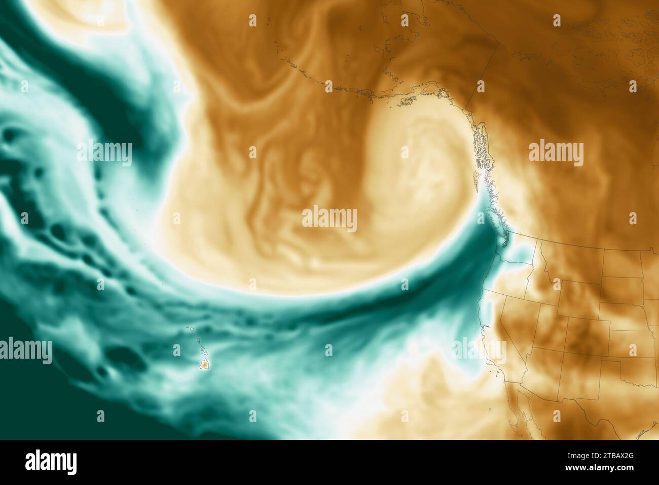 Usa. 4th Dec, 2023. A powerful atmospheric river streamed toward the U ...
