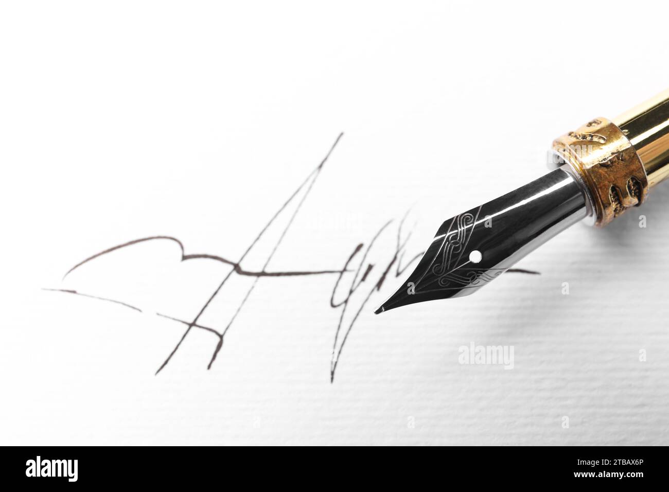 Signature closeup hi-res stock photography and images - Alamy
