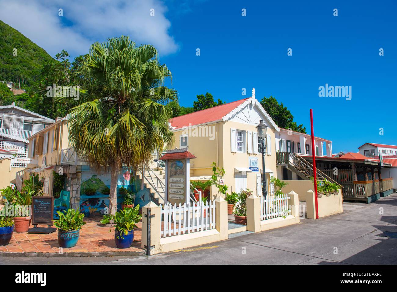 Historic commercial building on Main Street in Windwardside historic ...