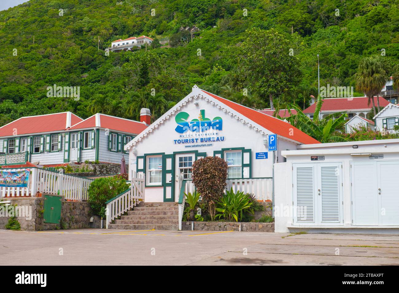 Saba Dutch Caribbean Tourist Bureau in Windwardside historic town ...