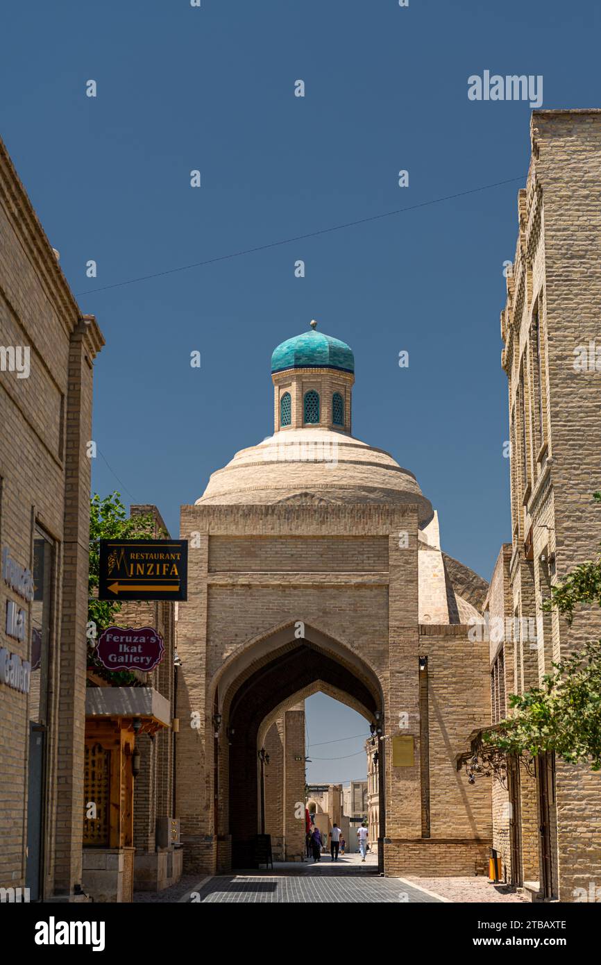 JUNE 28th, 2023, BUKHARA, UZBEKISTAN: Main building of Toqi Sarrofon ...