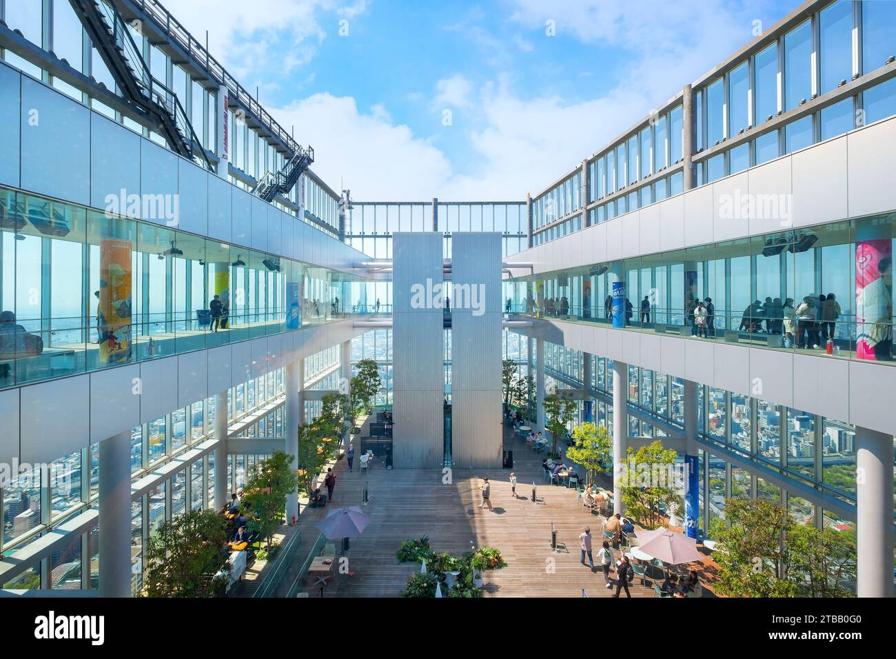 Osaka, Japan - April 9 2023: Abeno Harukas was the tallest skyscraper ...