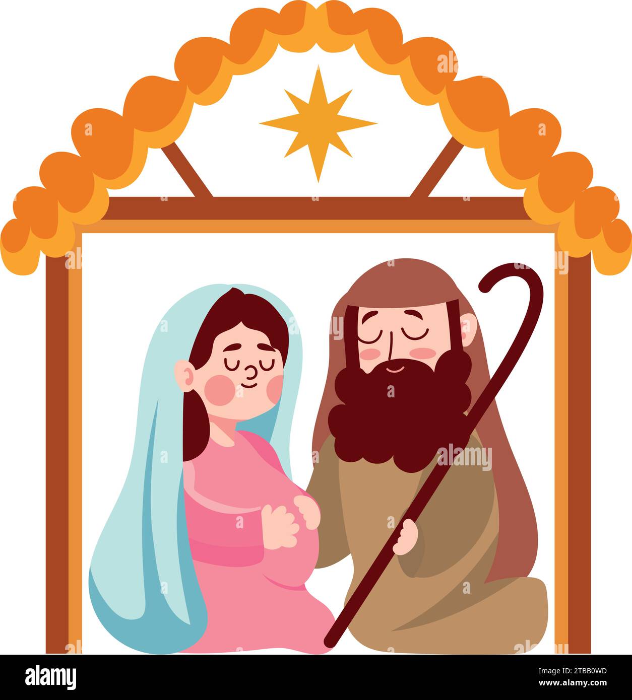 Religion christianity mary joseph Stock Vector Images - Alamy