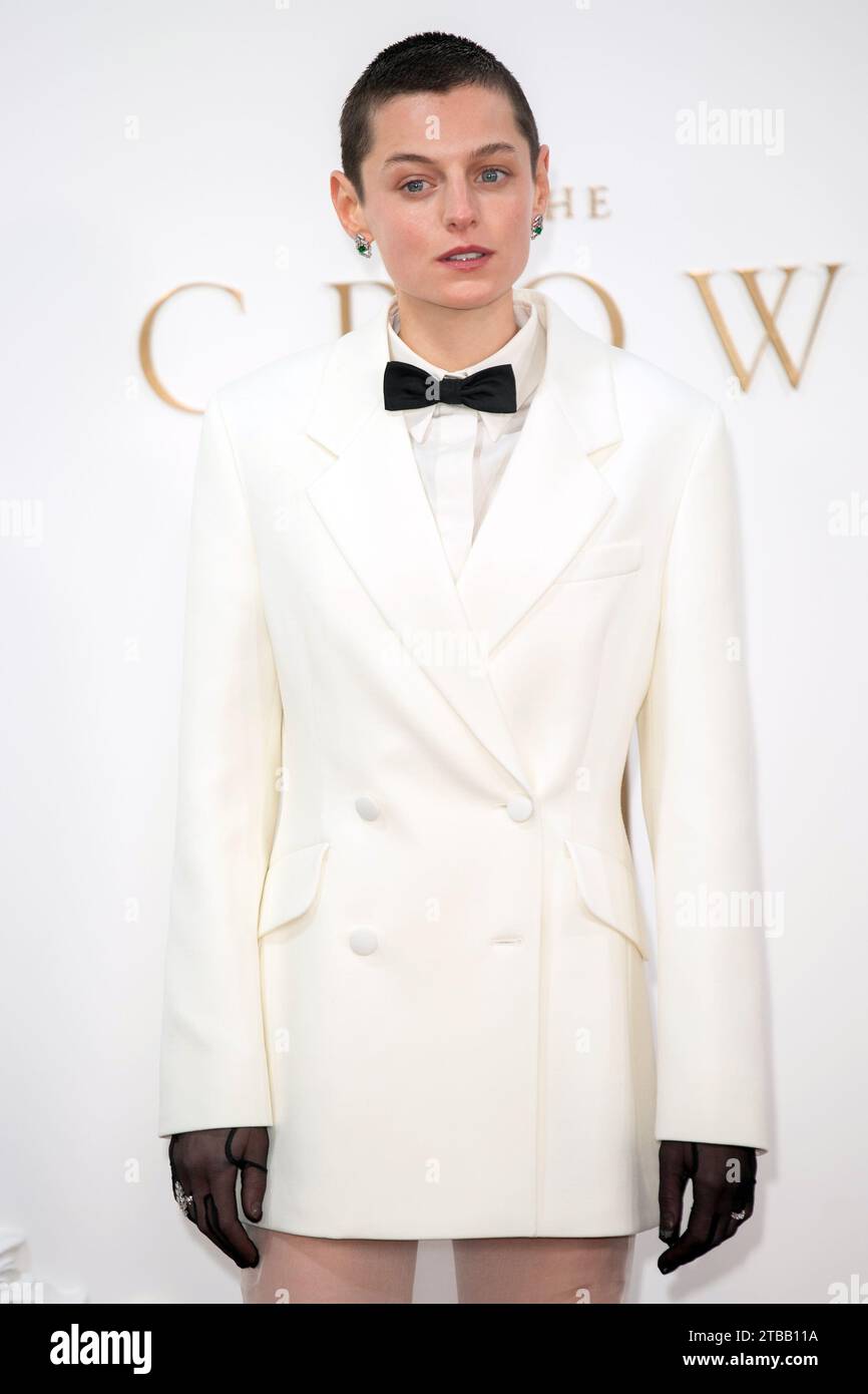London, UK. 05 Dec, 2023. Pictured: Emma Corrin attends The Crown's ...