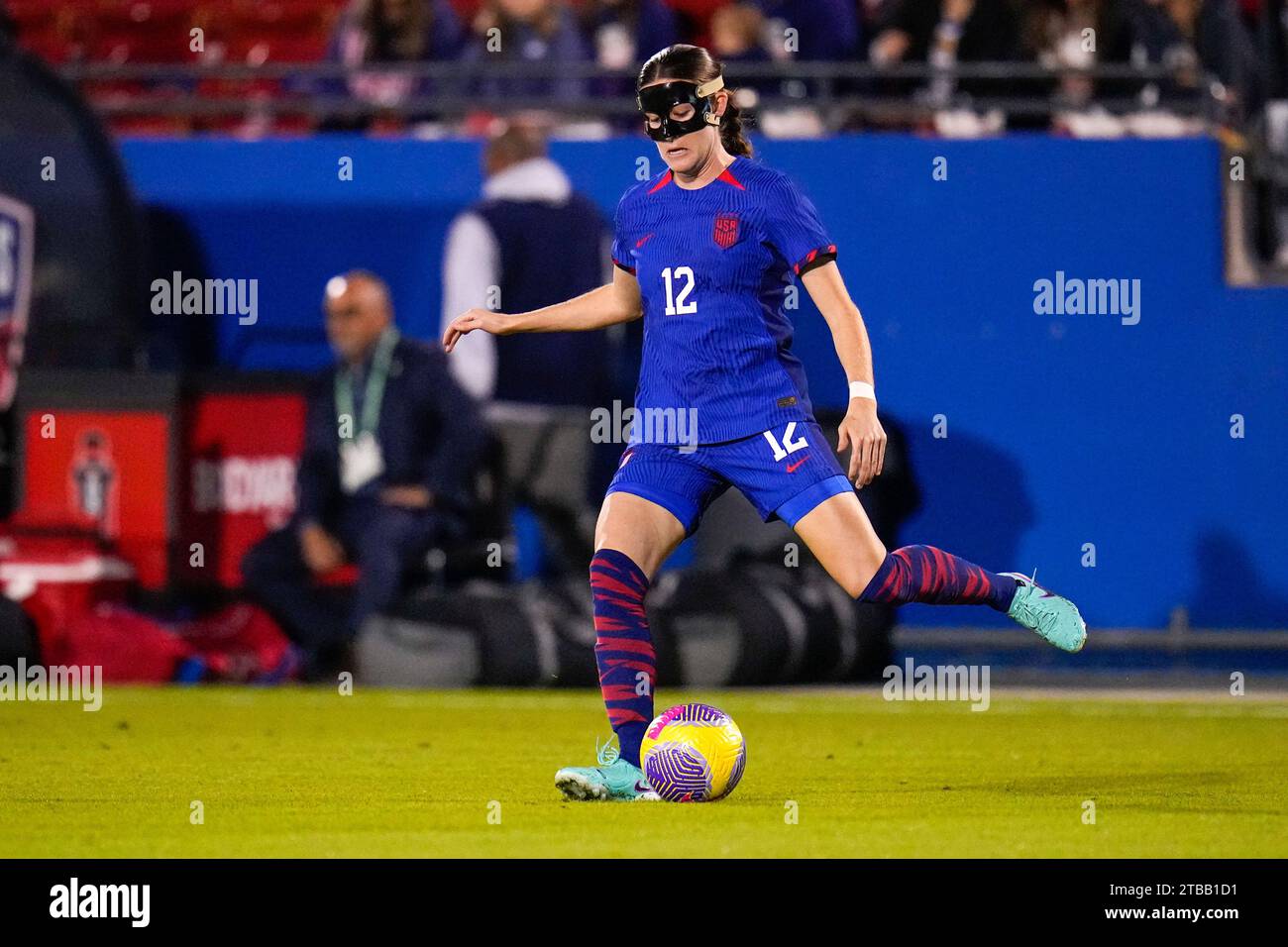 United States' Tierna Davidson controls the ball against China during ...