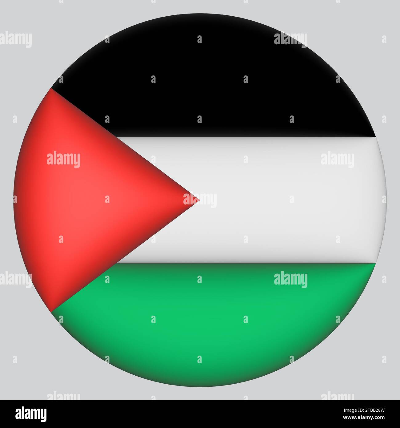 3D Flag of Palestine on a avatar circle background Stock Photo - Alamy