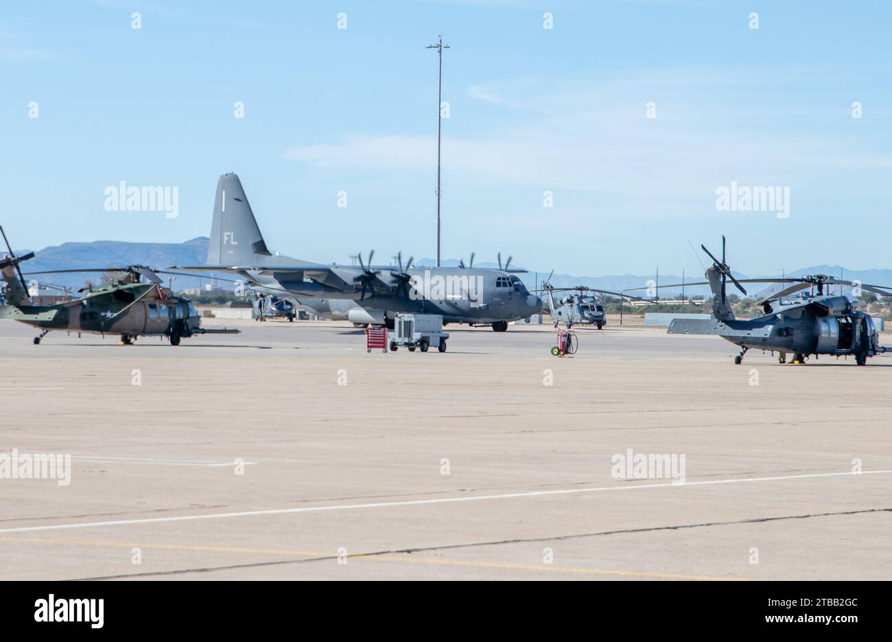 A 920th Rescue Wing HC-130J Combat King II aircraft taxies on the ...