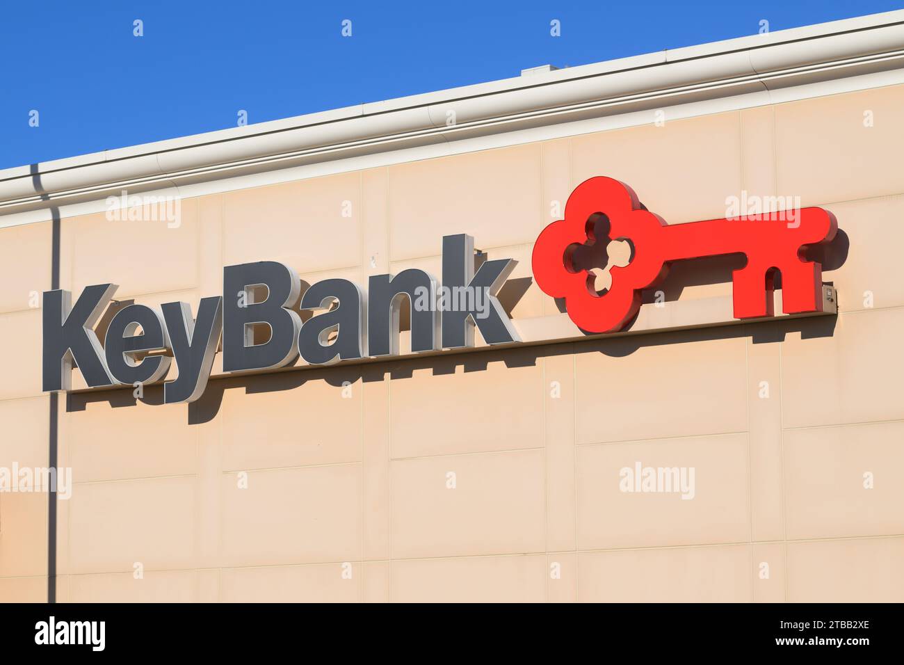 Burlington, WA, USA - November 17, 2023; Sign with brand logo of ...