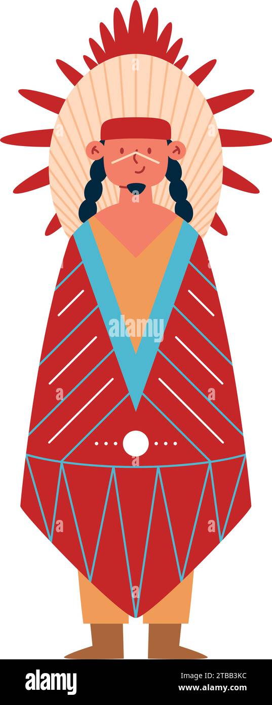 native american indian chief vector isolated Stock Vector Image & Art ...