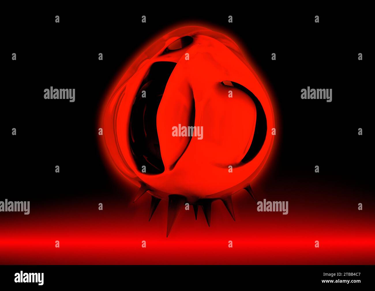 Nuclear fireball, illustration Stock Photo - Alamy