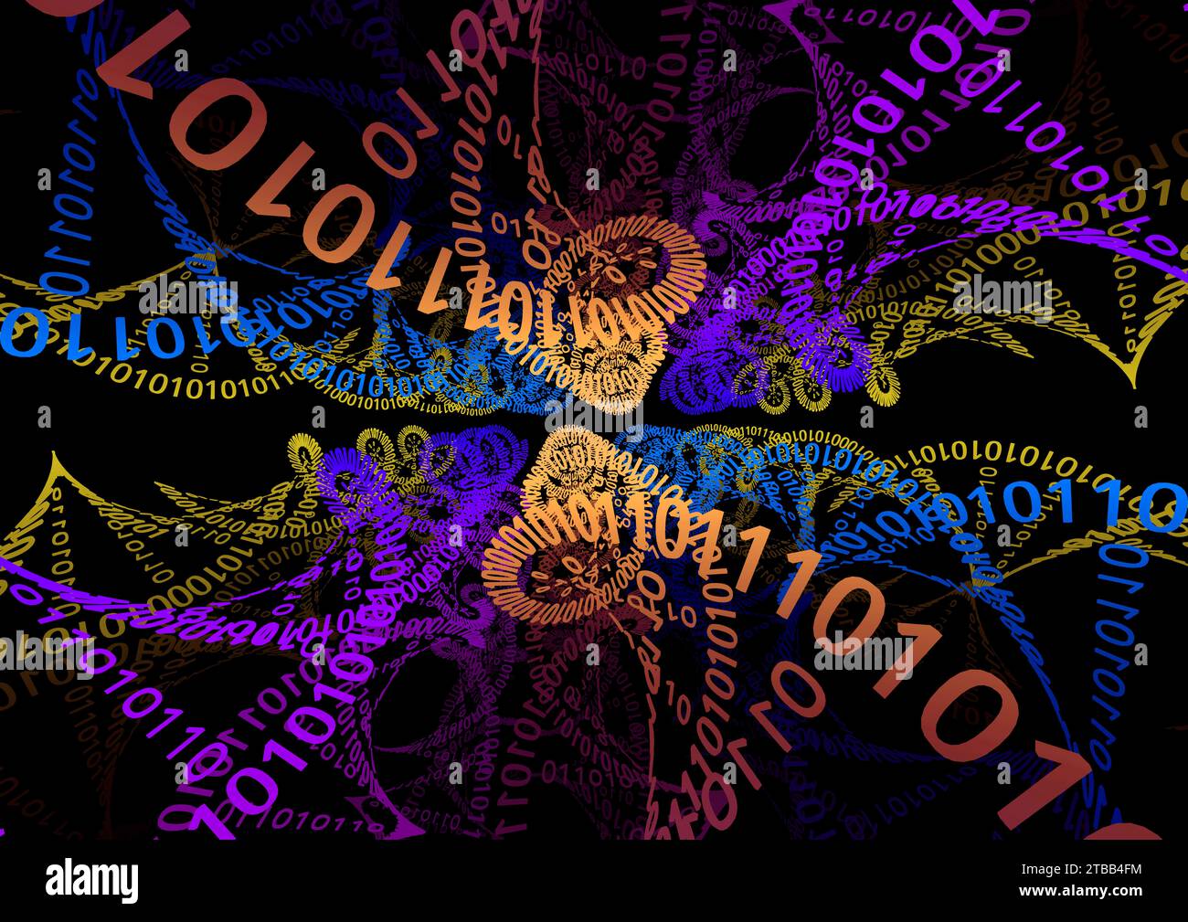 Digital DNA, conceptual illustration Stock Photo - Alamy