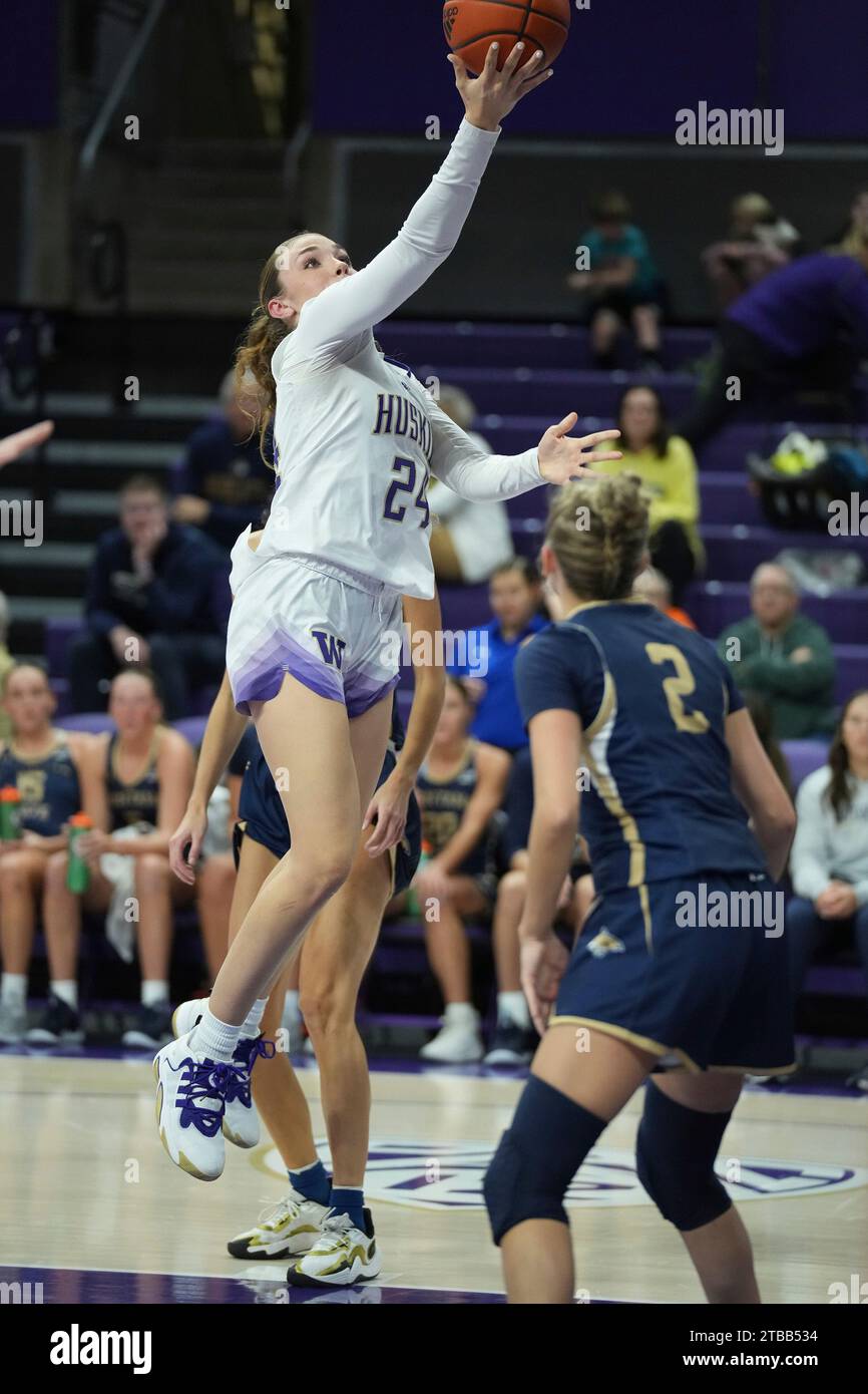 SEATTLE, WA - DECEMBER 05: Washington Huskies guard Elle Ladine (24 ...