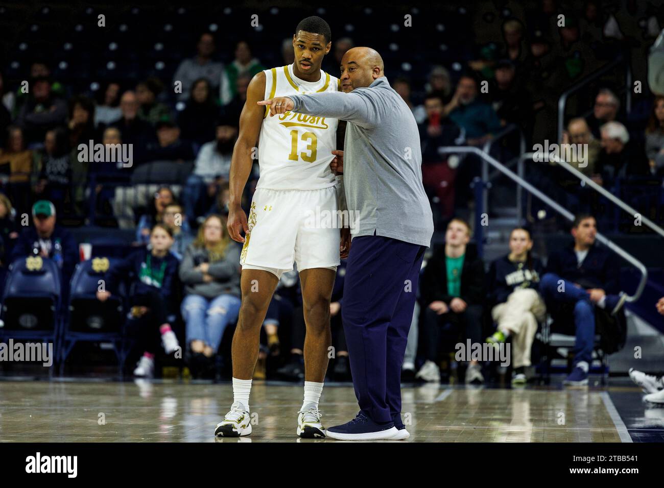 USA. 05th Dec, 2023. December 05, 2023: Notre Dame head coach Micah ...
