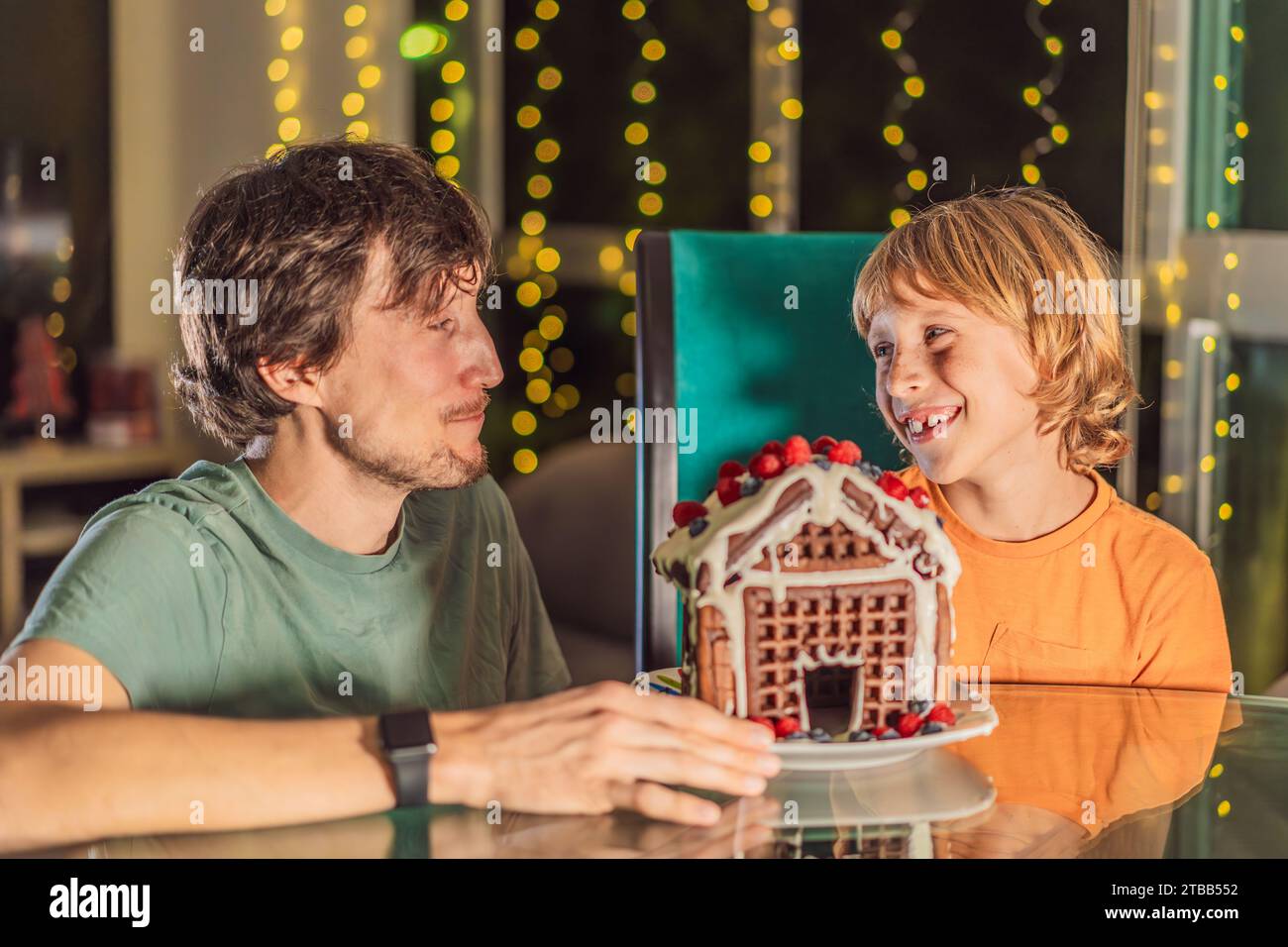Savor unique moments as dad and son bite into an unconventional ...