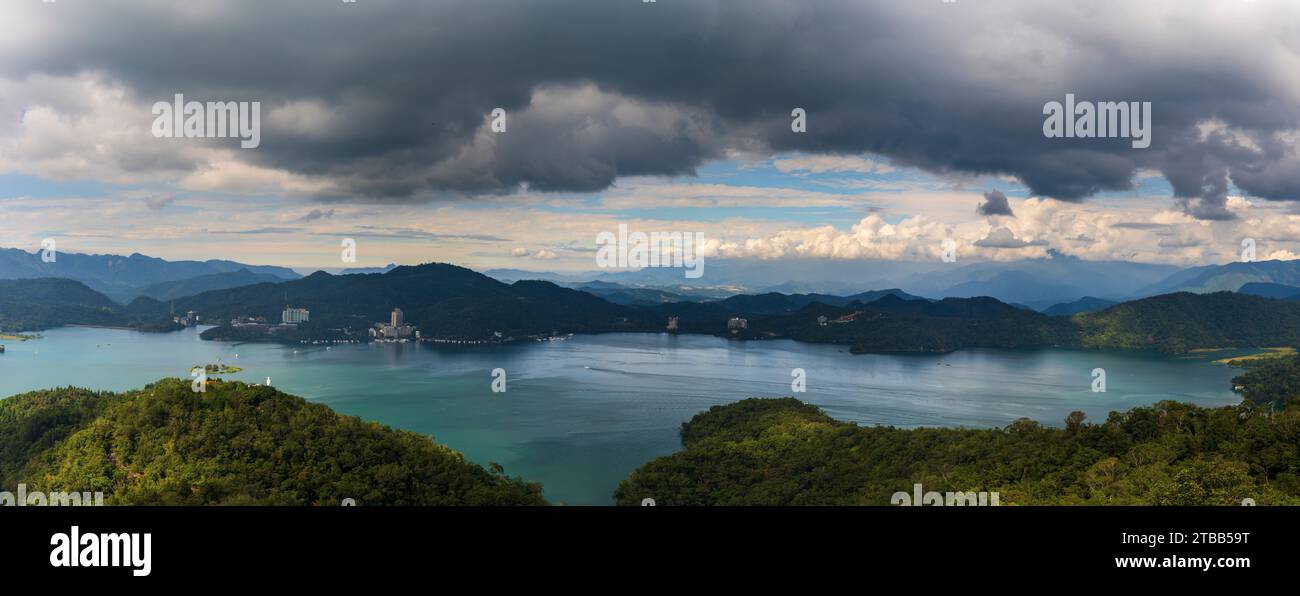 Sun moon lake lake and mountains hi-res stock photography and images ...