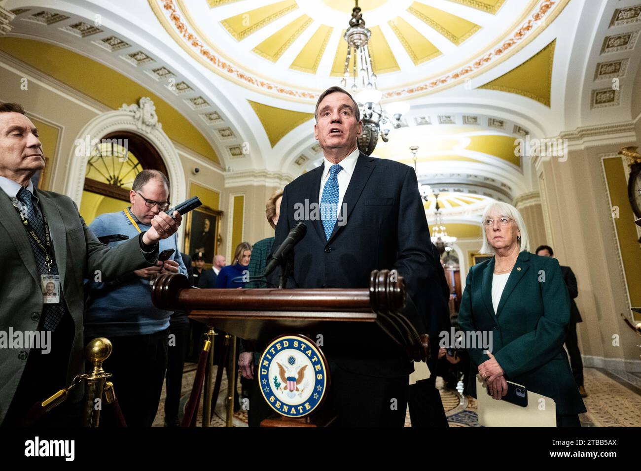 Washington, United States. 05th Dec, 2023. U.S. Senator Mark Warner (D ...