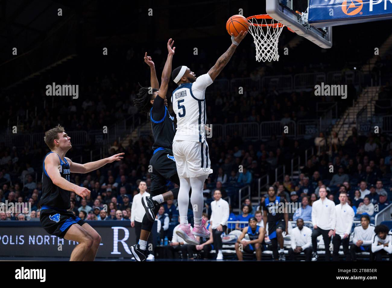 INDIANAPOLIS, IN - DECEMBER 05: Butler Bulldogs guard Posh Alexander (5 ...