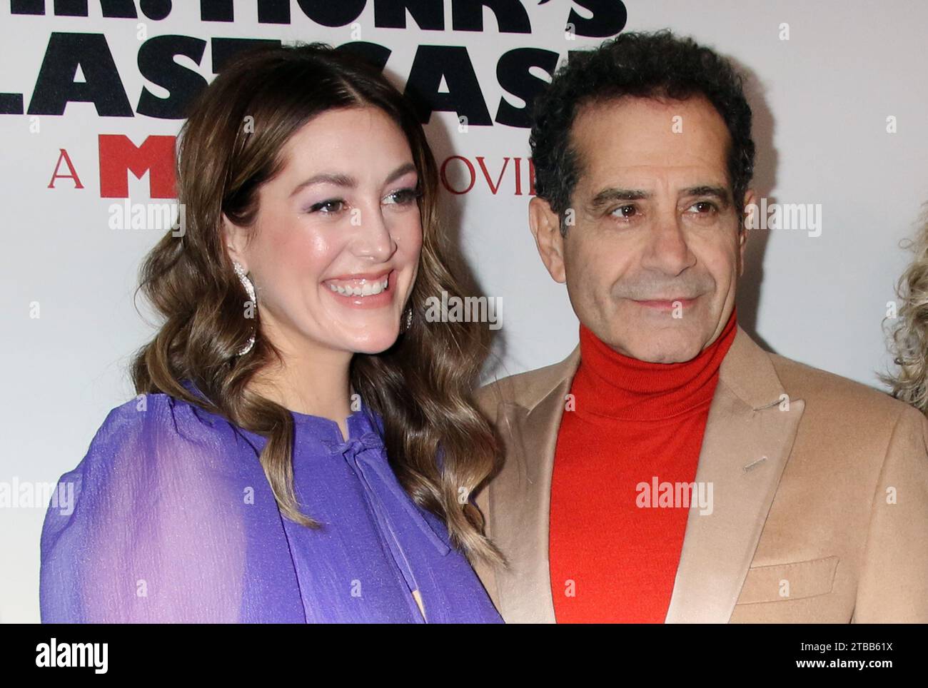 New York, NY, USA. 5th Dec, 2023. Caitlin McGee and Tony Shalhoub at ...